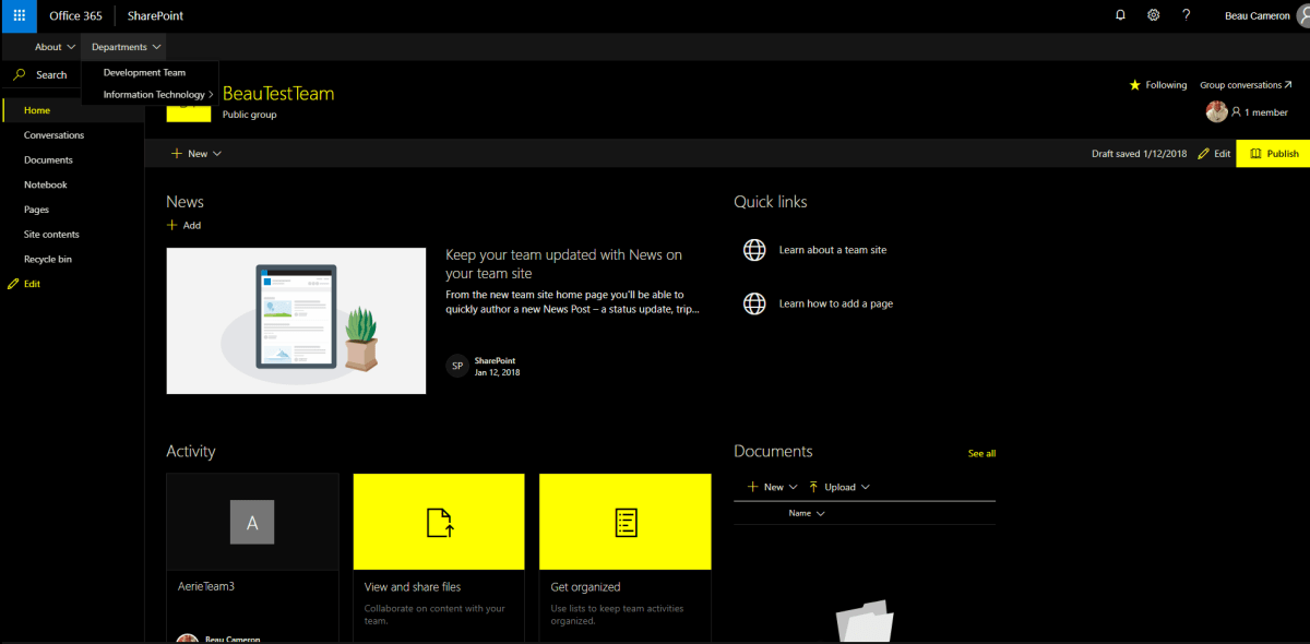 How To: Create Modern SharePoint site templates using Office 365 Site ...
